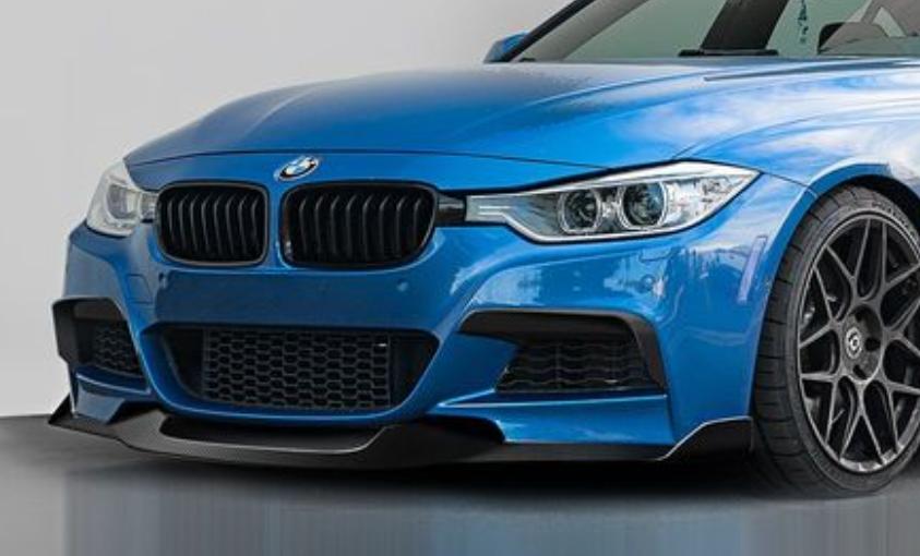 2012-2019 F30 MAD GLOSSY BLACK MSPORT FRONT LIP | Extreme Parts